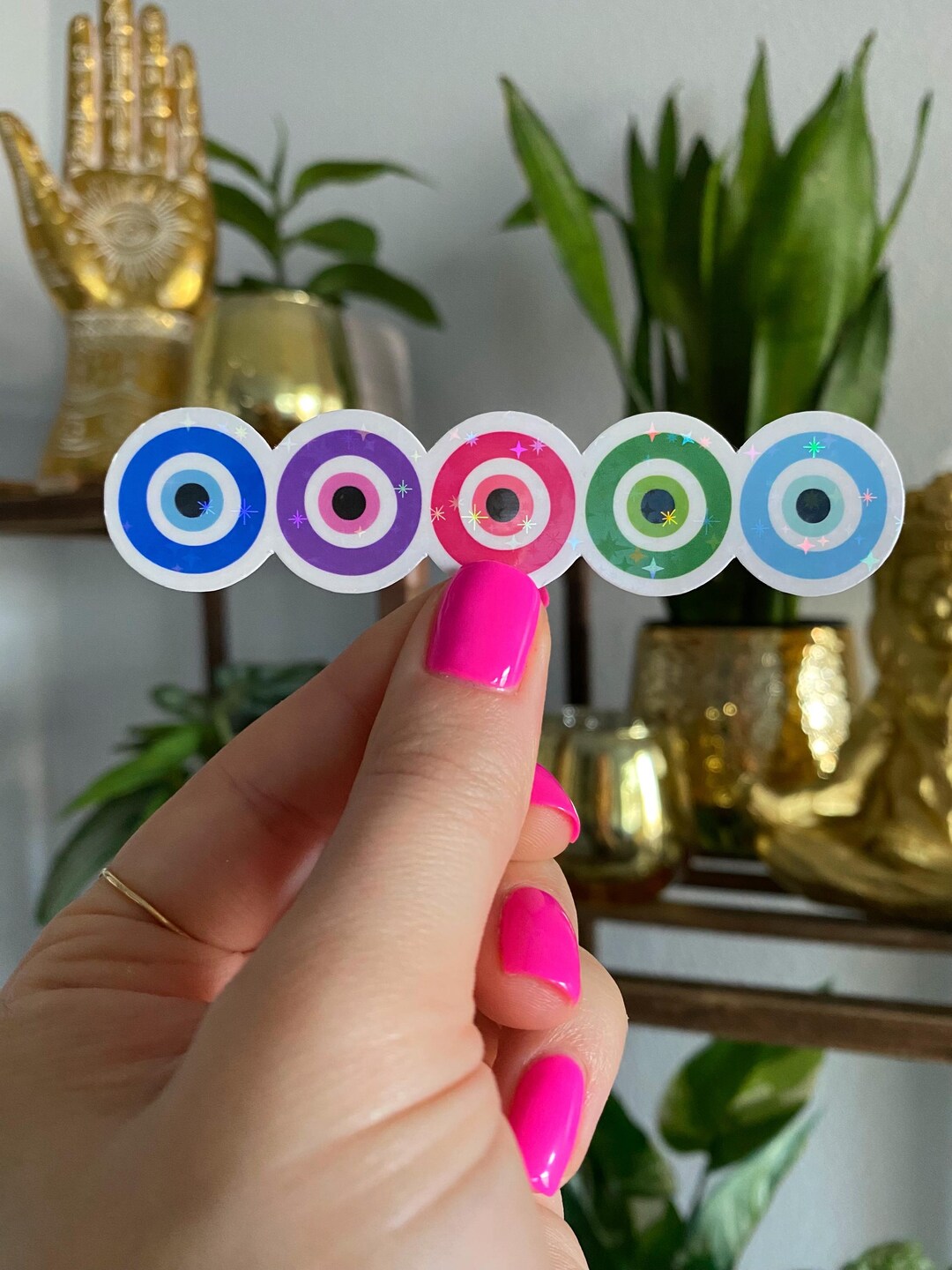 Evil Eye Sticker / Blue Evil Eye Sticker / Mediterranean Stickers ...