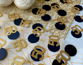 50th Birthday Confetti/ 50th Birthday Party Decorations/age Confetti ...