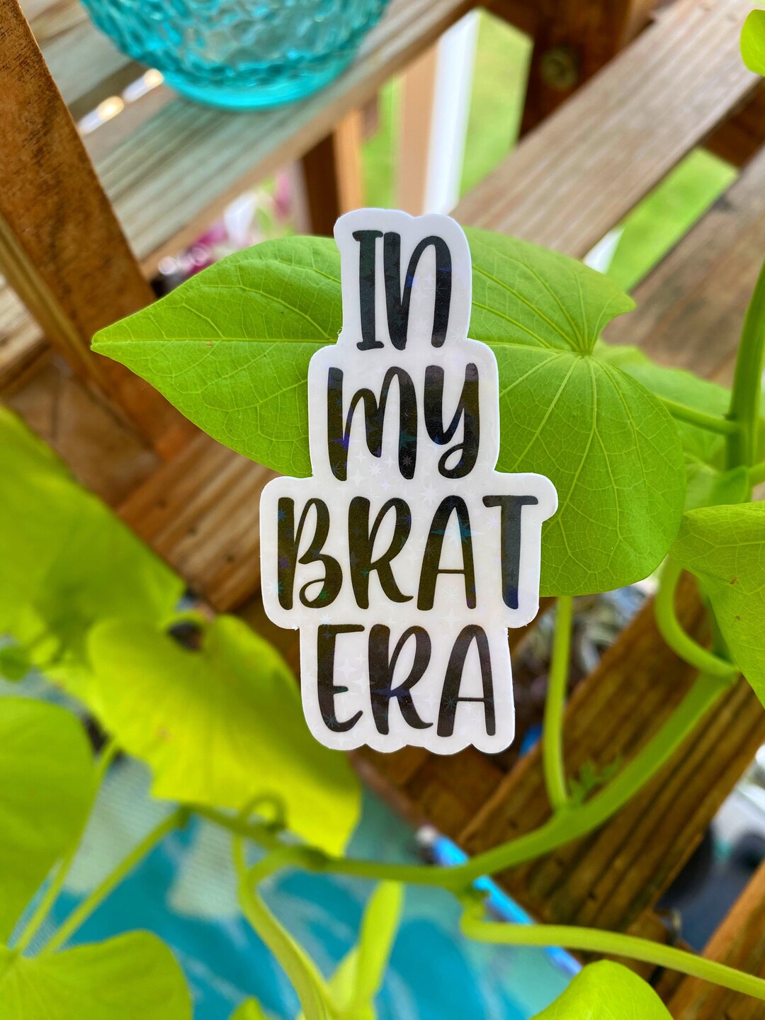 In My Brat Era Sticker / Holographic Vinyl / Brat Sticker / Brat Era ...