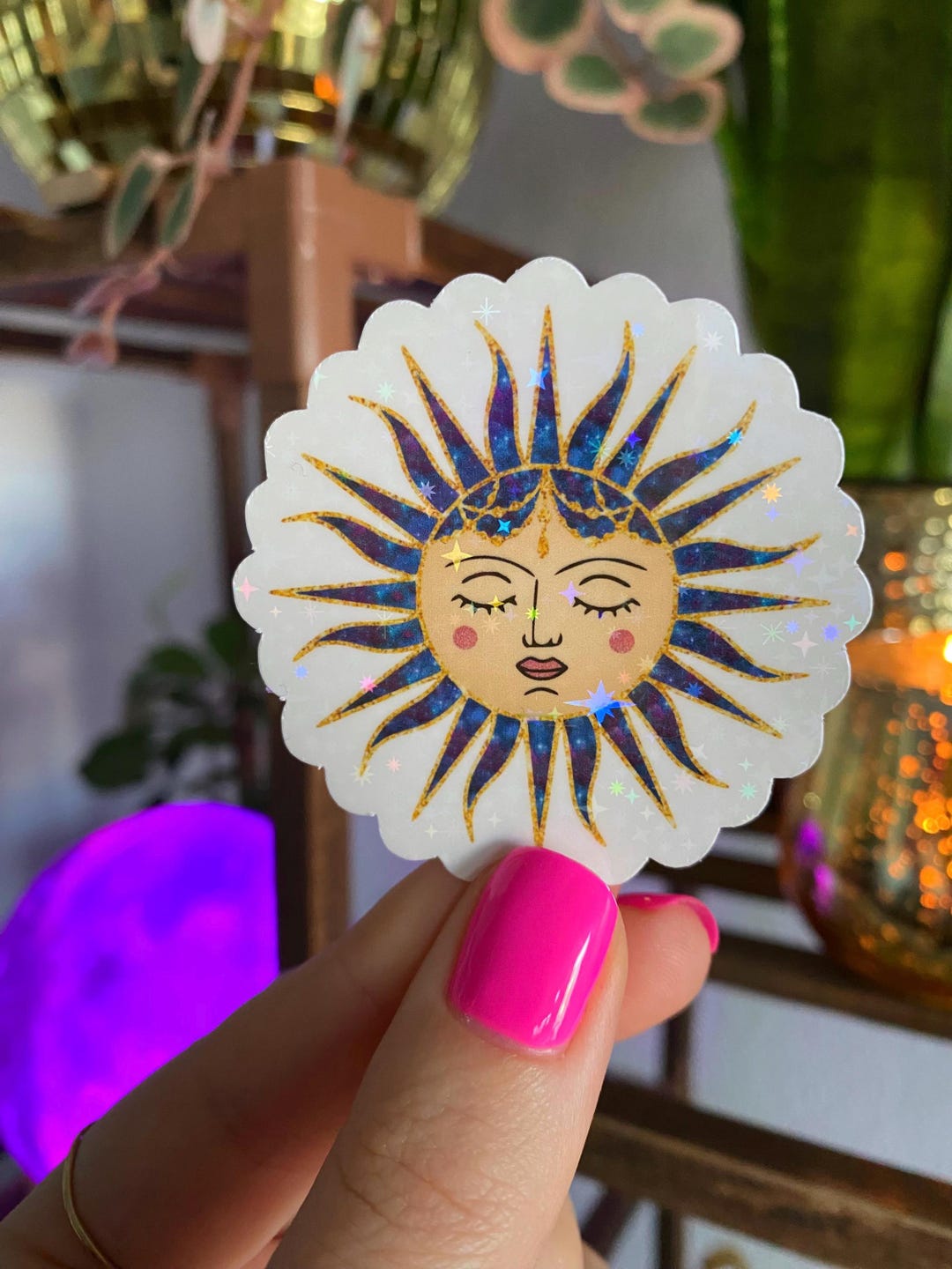 Celestial Sun Sticker / Mystical Sun Sticker / Solar Sun Stickers ...