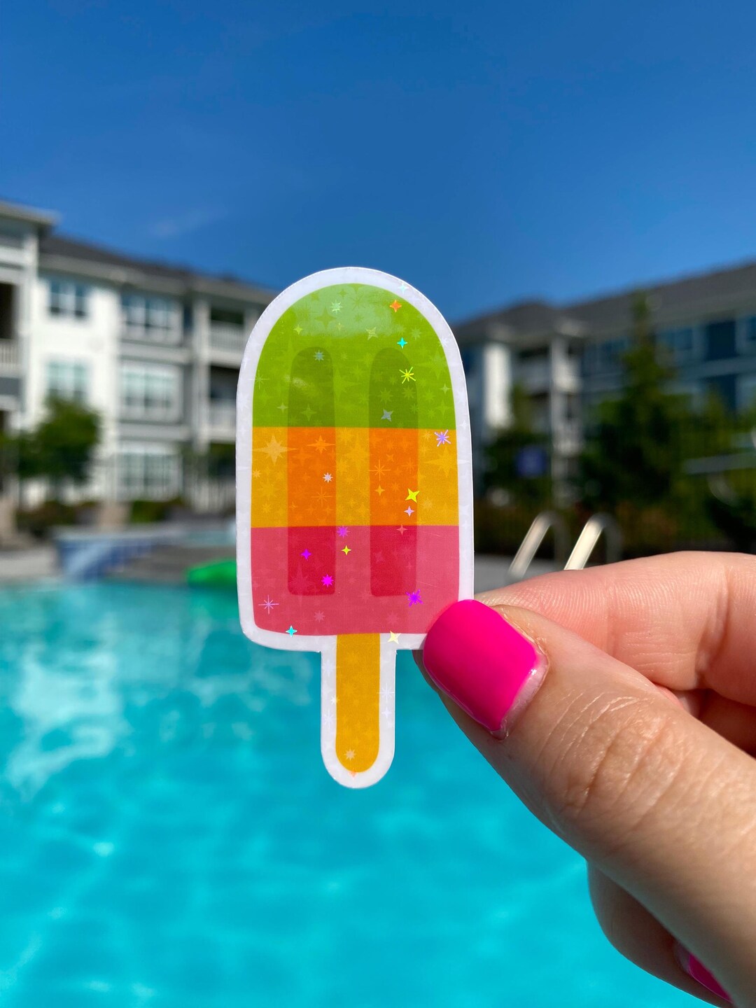 Popsicle Sticker / Holographic / Cute Popsicle Stickers / Summer ...