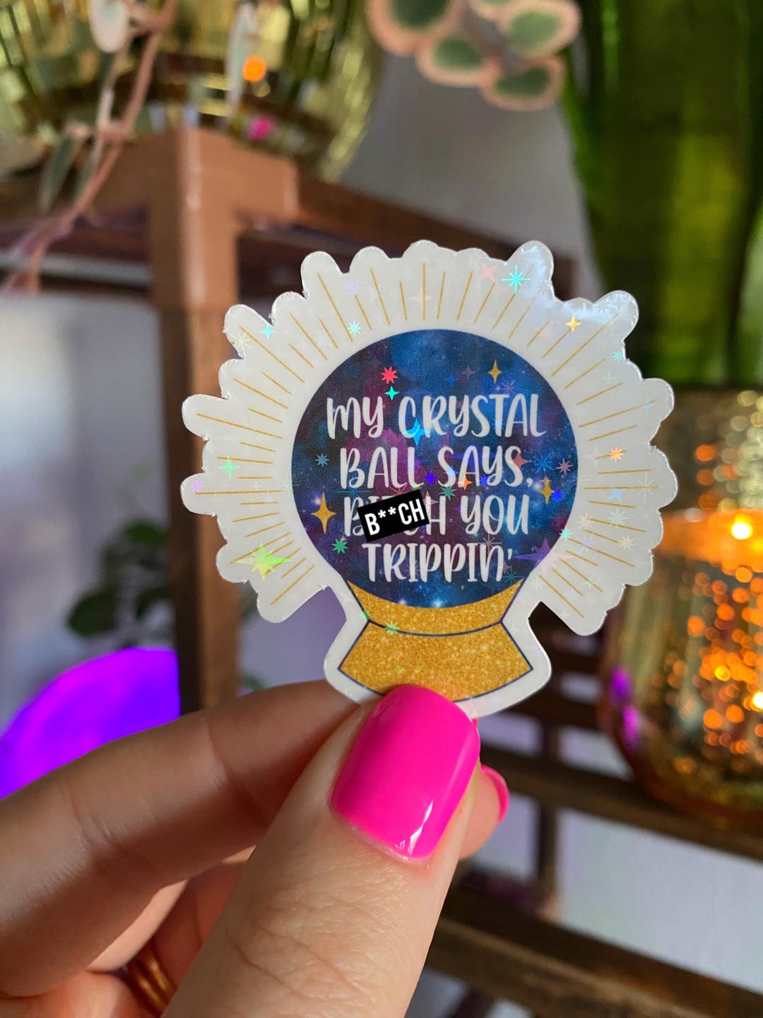 Crystal Ball Sticker / My Crystal Ball Says / Mystical Crystal Ball ...