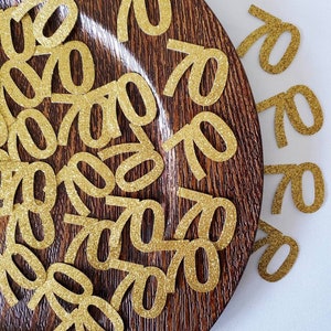 70th Birthday Confetti / 50 Pieces / 70th Birthday Decorations / Custom ...