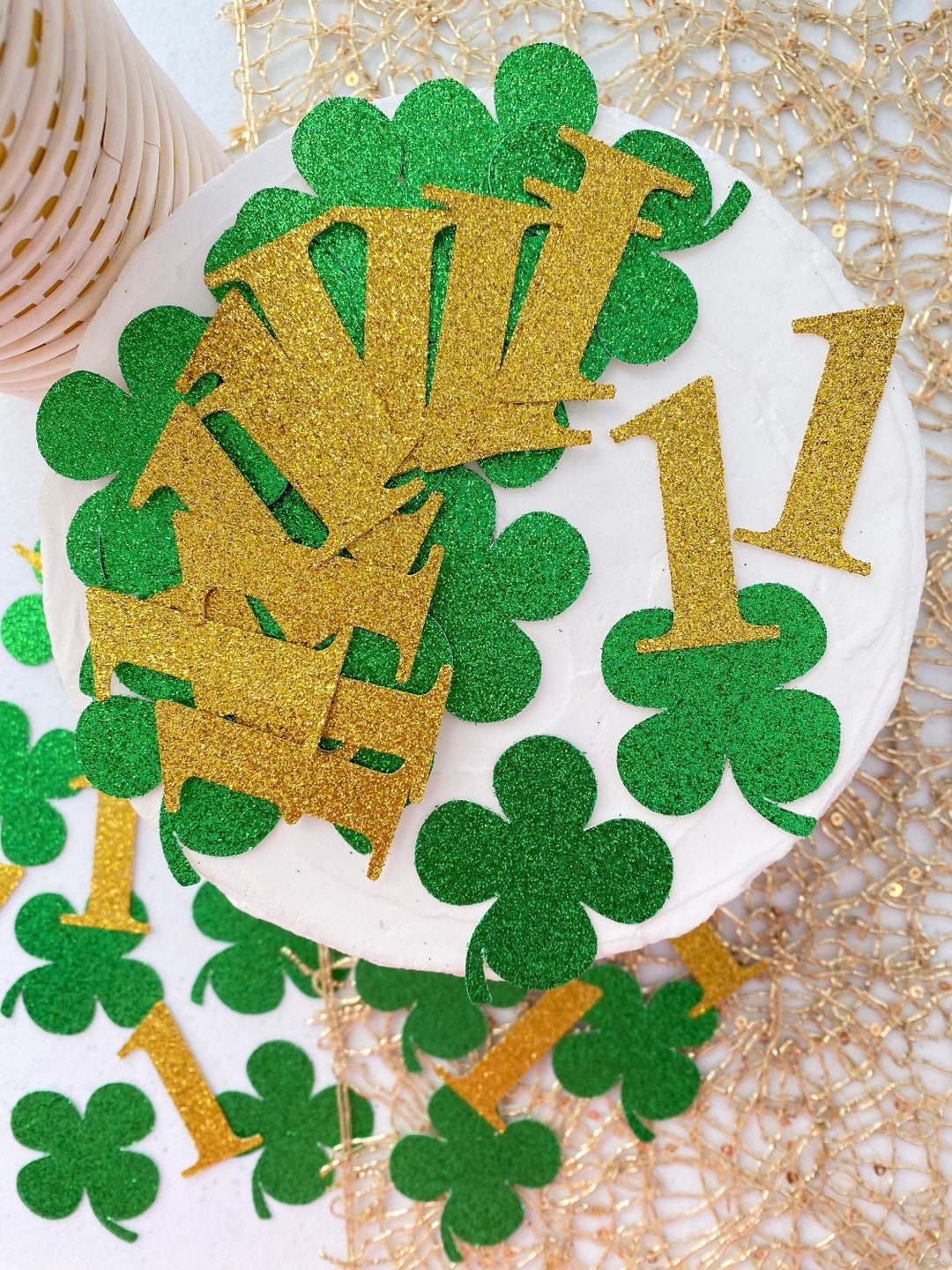 St Patricks Day First Birthday / 50 Count Confetti / Irish First ...