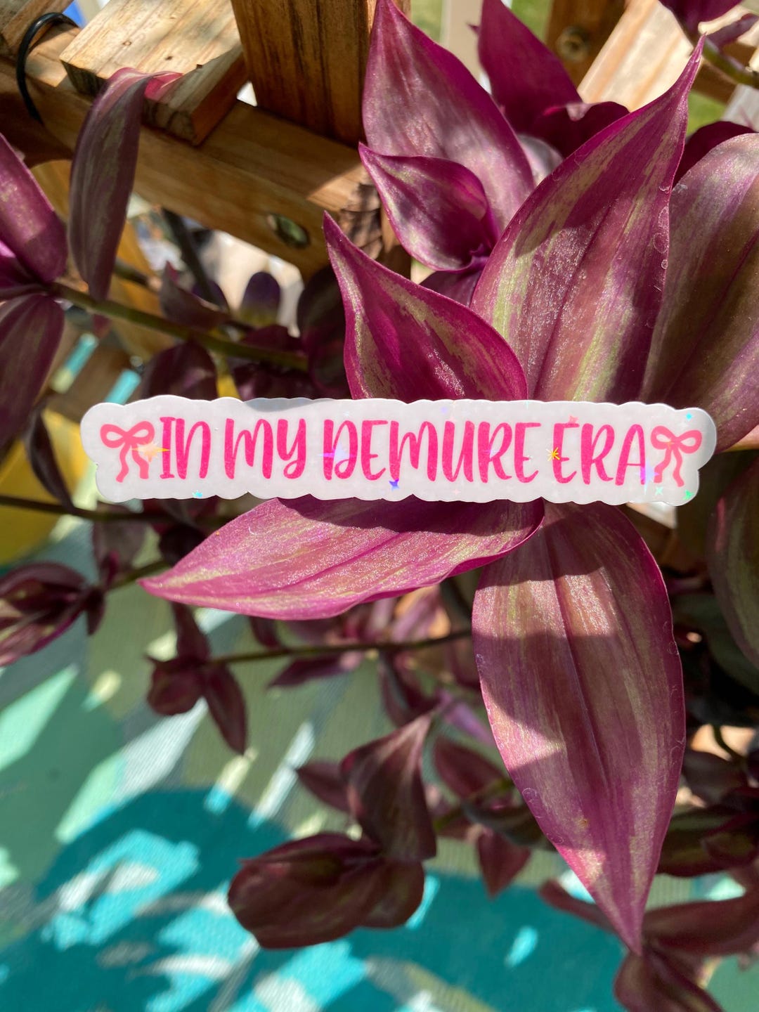 In My Demure Era Sticker / Holographic / Demure Sticker / Demure Girly ...