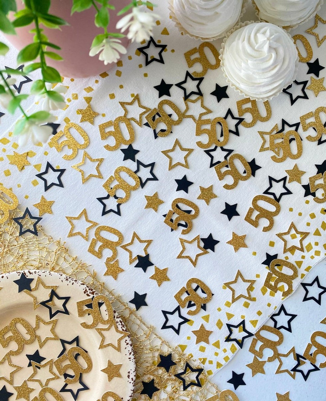 50th Birthday Confetti / 200 Count / 50th Birthday Party Decorations ...