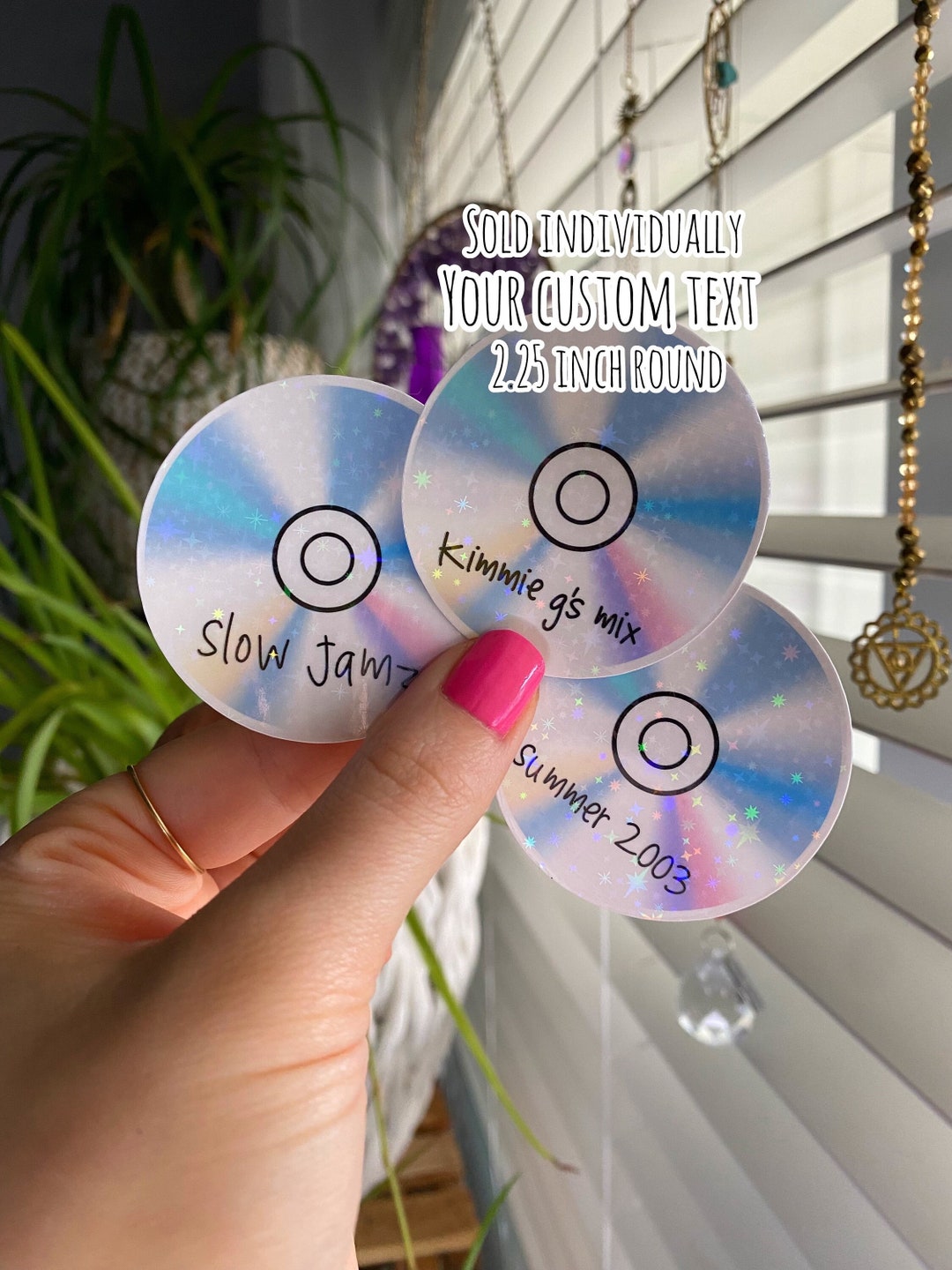 Burned Cd Sticker / Custom Text / Y2k Stickers / Throwback Cd Sticker ...