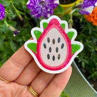 Cute Fruit Animal Faces Vinyl Sticker Sheet - Etsy