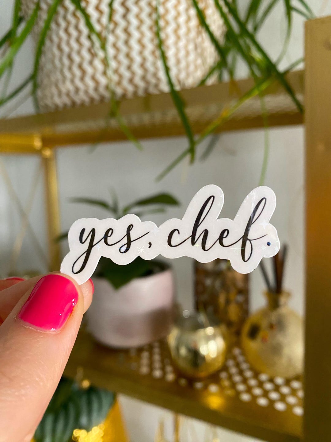 Yes Chef Sticker / Holographic / Chef Stickers / Culinary Stickers ...