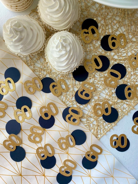 60th Birthday Confetti / 50 Pieces / 60th Birthday Party | Etsy