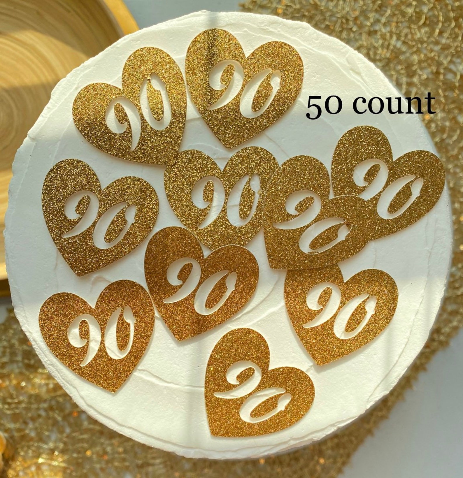 90th Birthday Confetti / 50 Count / 90th Birthday Decorations / Age ...