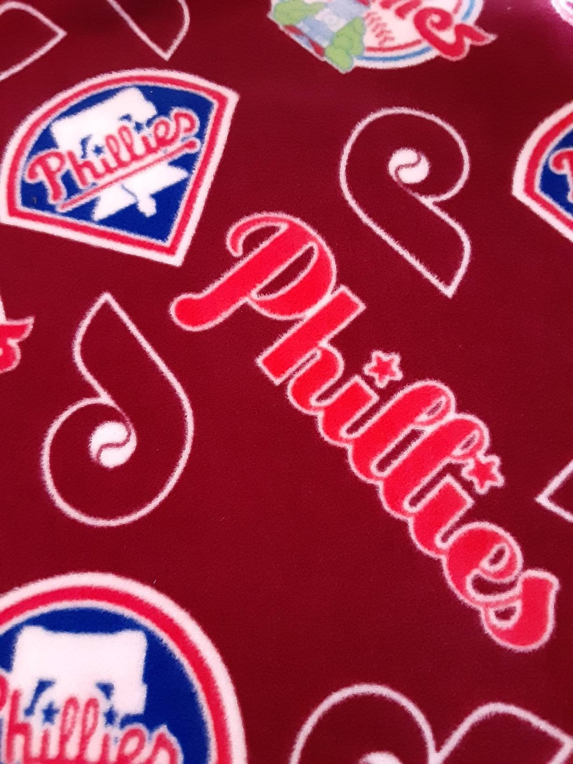 Philadelphia Phillies Baseball Fleece Baby Blanket - Etsy