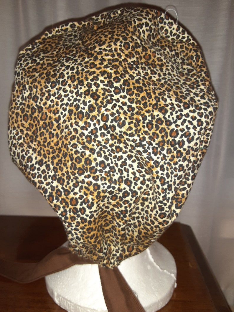 Leopard Print Surgical Scrub Cap - Etsy