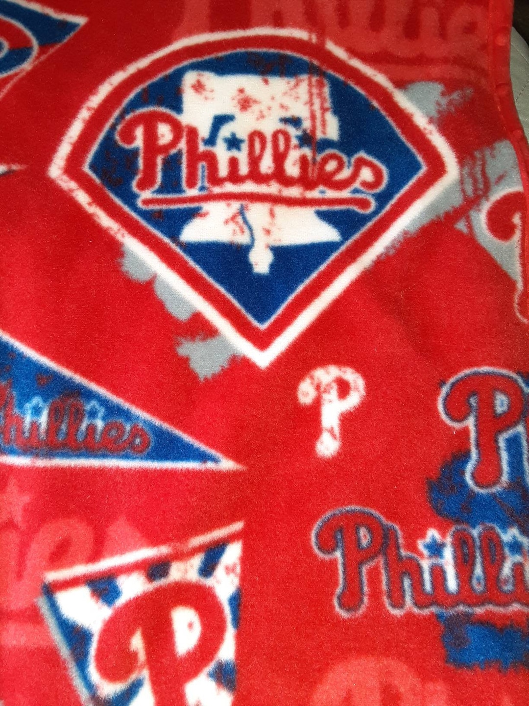 Philadelphia Phillies Minky and Fleece Double Sided Baby Blanket - Etsy