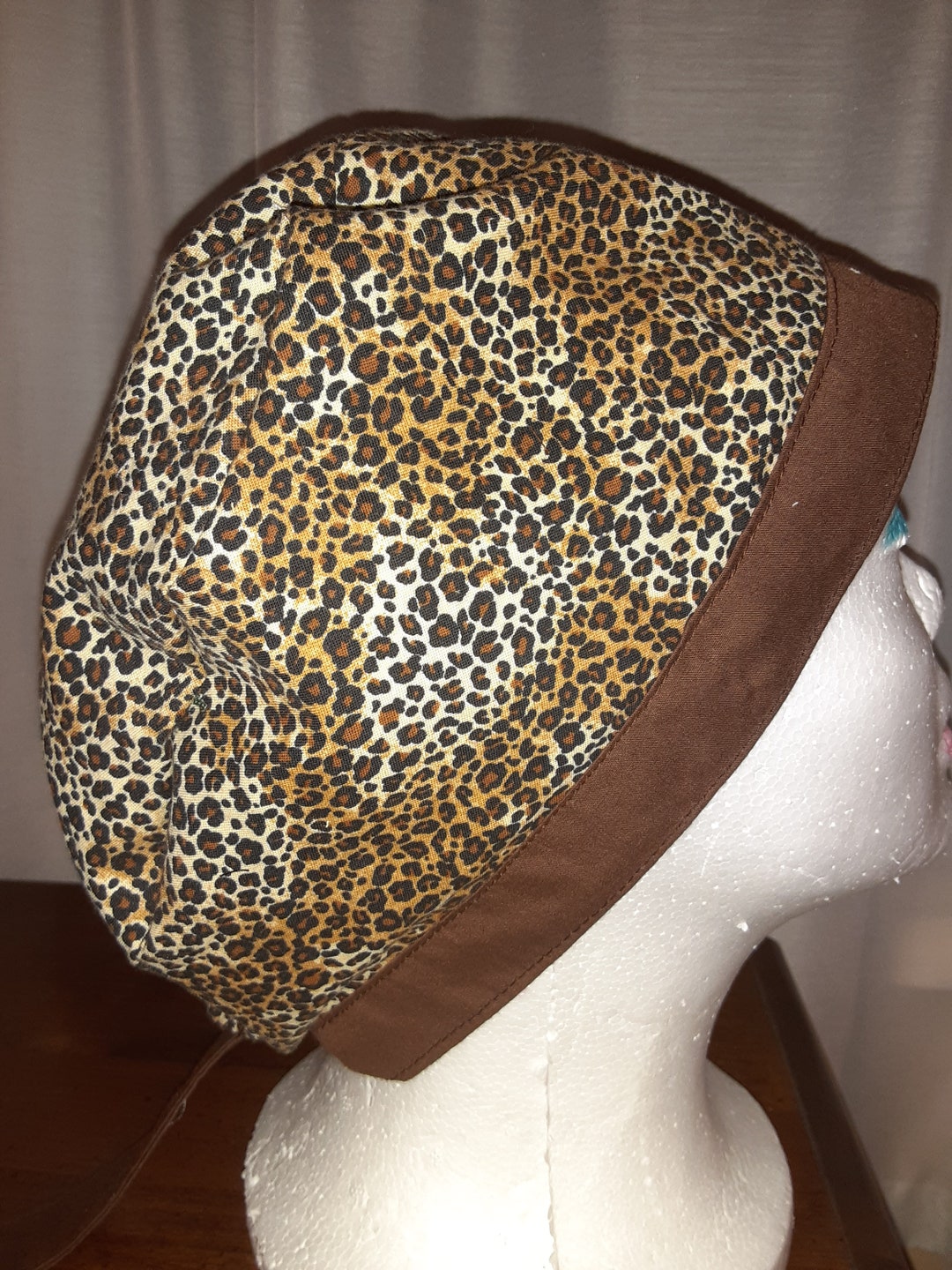 Leopard Print Surgical Scrub Cap - Etsy