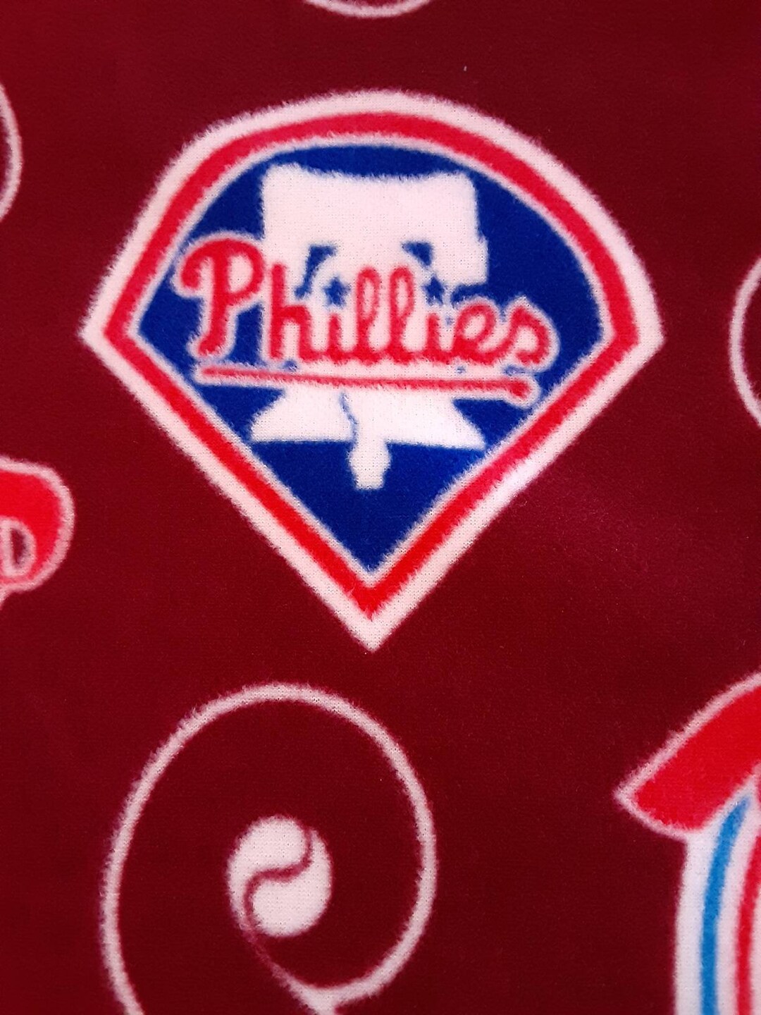 Philadelphia Phillies Baseball Fleece Baby Blanket - Etsy