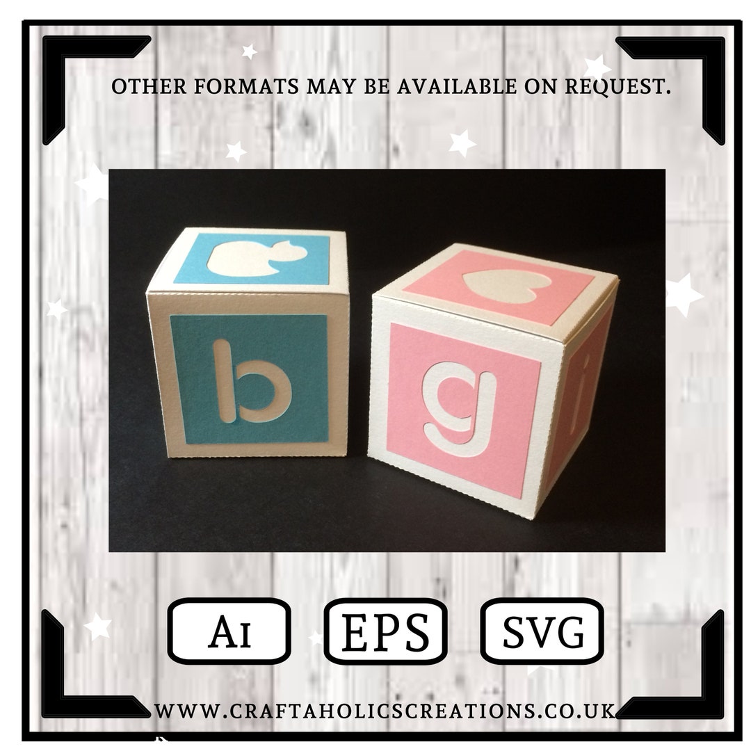 Baby Building Block Boxes.....ai, EPS Svg.....digital Download - Etsy
