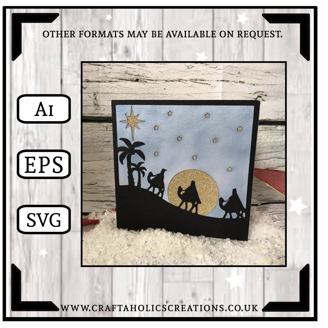 3 Wise Men Topper layered Version.....ai EPS Svg....digital Download - Etsy