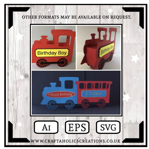 Easy 3D Train Table Decoration.....digital Download.....ai EPS - Etsy