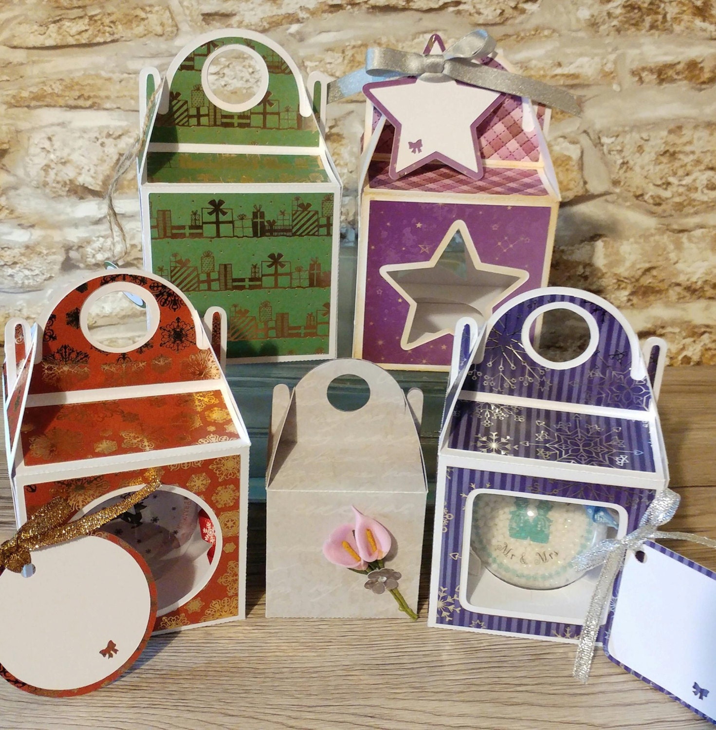 Set of 4 Bauble Boxes Plus a BONUS Box.....digital | Etsy UK