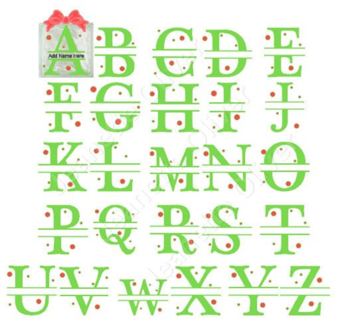 Complete Split Alphabet From A to Z Suitable for Glass Blocks | Etsy
