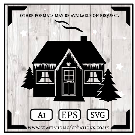 Winter Cottage Topper.....ai EPS Svg....digital Download - Etsy
