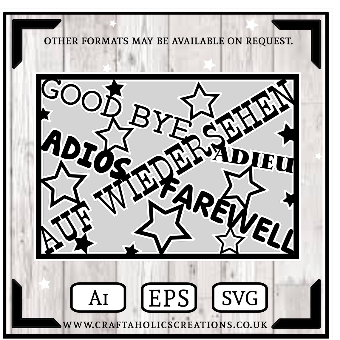 Goodbye Farewell Design SVG Digital Cutting File - Etsy