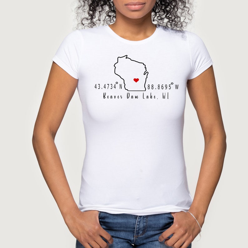 Coordenadas del lago Beaver Dam SVG. - Etsy México