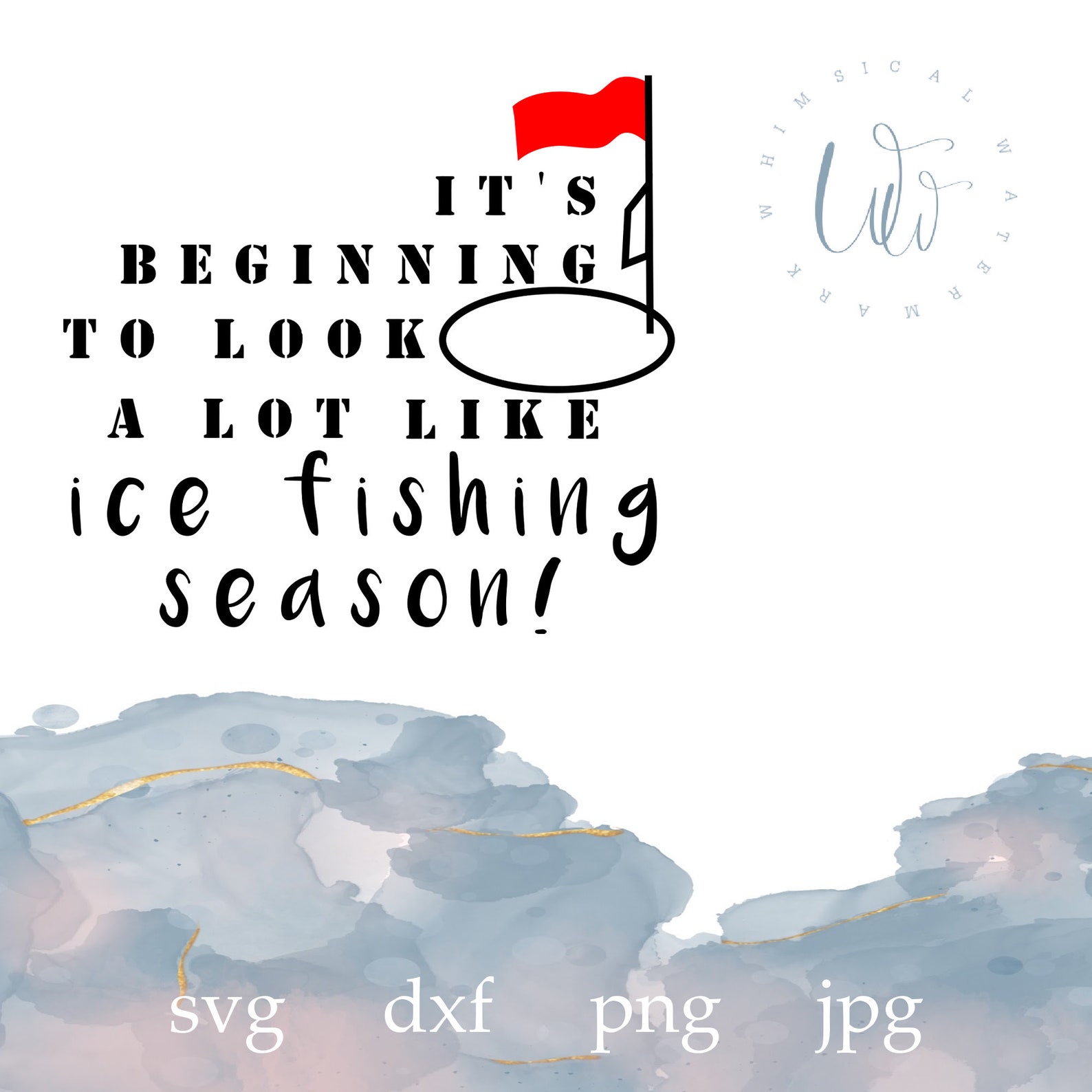 Ice Fishing SVG, Fishing and Hunting SVG, It's Beginning to Look Like ...
