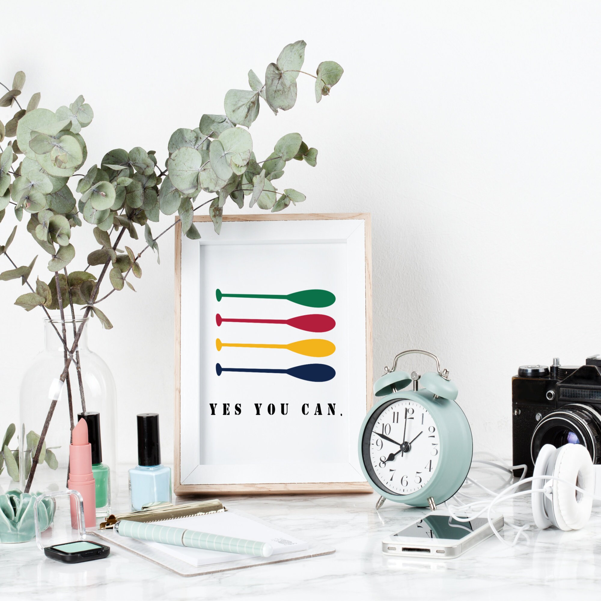 Hudson Bay Canoeing Design, Oars Yes You Can, Canoeing Art or Gift ...