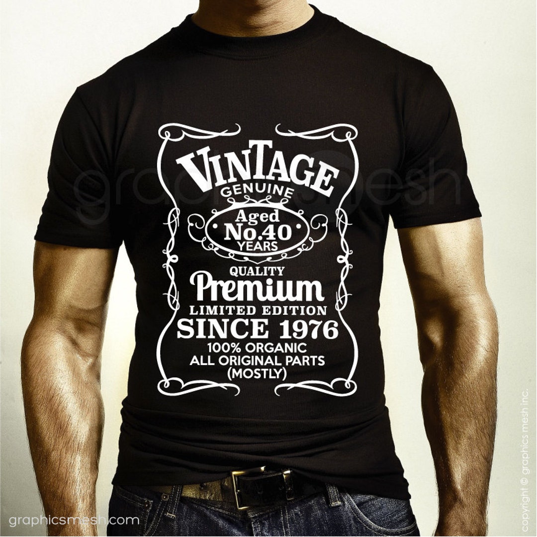 VINTAGE AGED PERSONALIZED T-shirt - Age & Birthday Year Gift Tee - Etsy