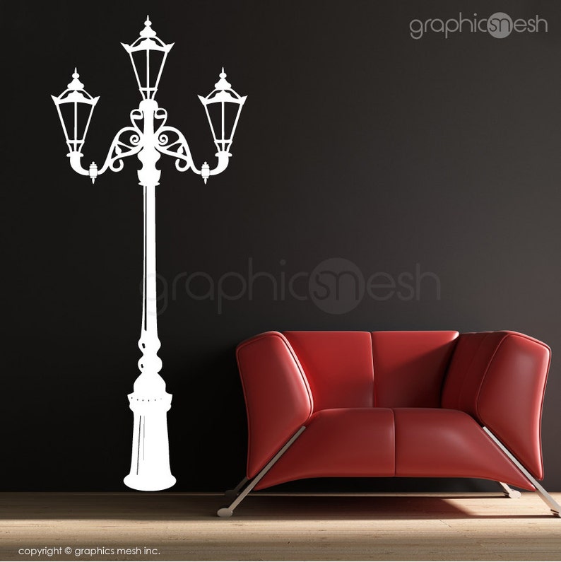 RETRO STREET LAMP Wall Decals Interior Decor by - Etsy