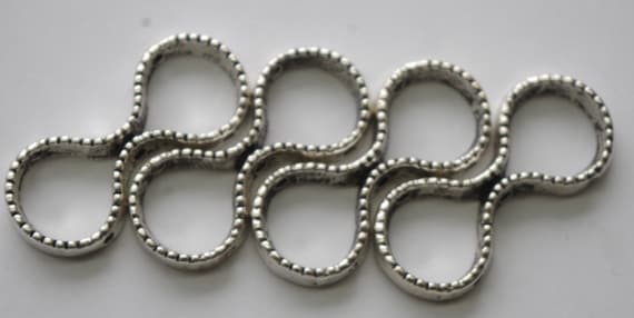 BEAD FRAMES Infinity Bead Frame Silver Toned Bead Frame - Etsy