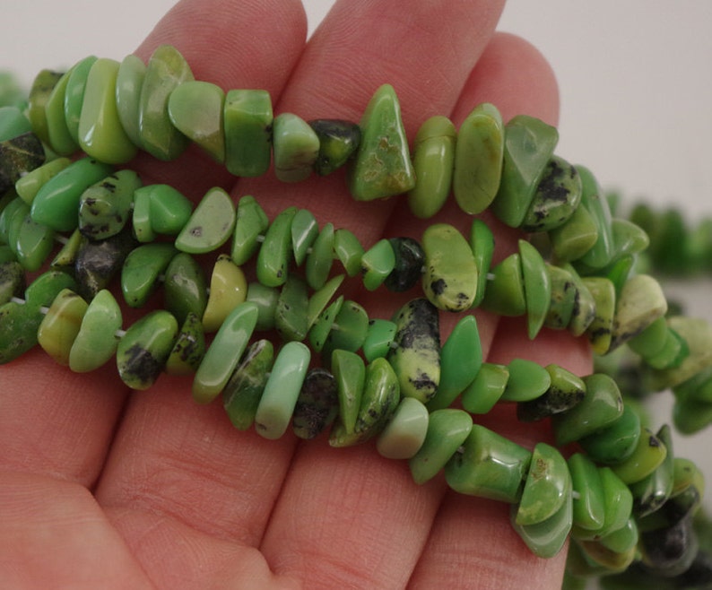 AUSTRALIAN JADE CHIPS 1 Strand Gems Beading Supplies | Etsy