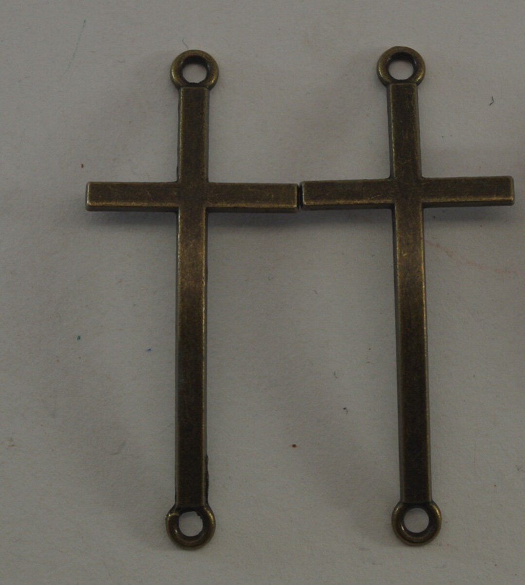 CHRISTIAN CROSS CONNECTOR, 5, 50mmx 22cms, Antique Bronze, Beading ...