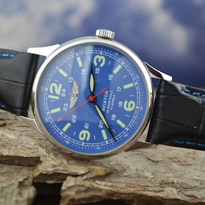 Watch Raketa Buran, Military Vintage Watch Aviator, Military Vintage ...