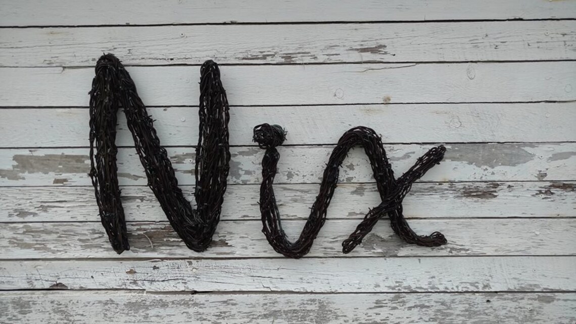 Barb Wire Signs - Etsy