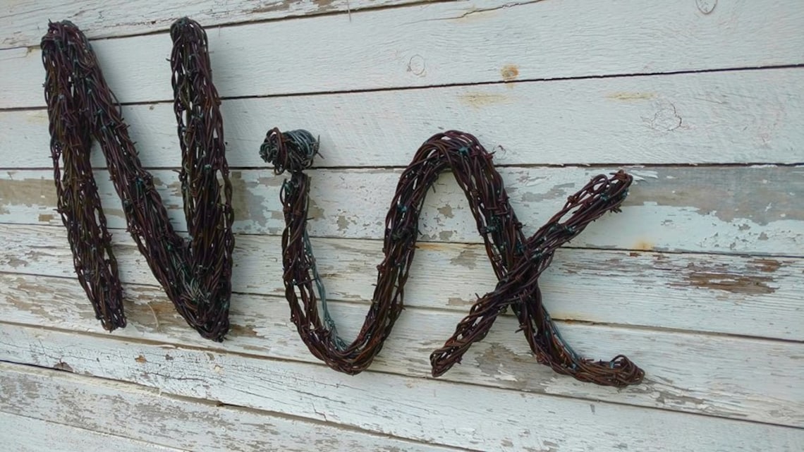 Barb Wire Signs - Etsy