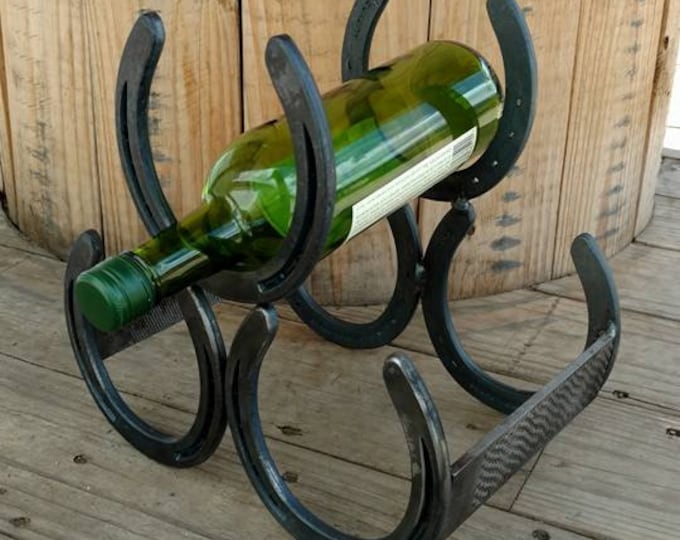 Horseshoe Wine Rack - Etsy