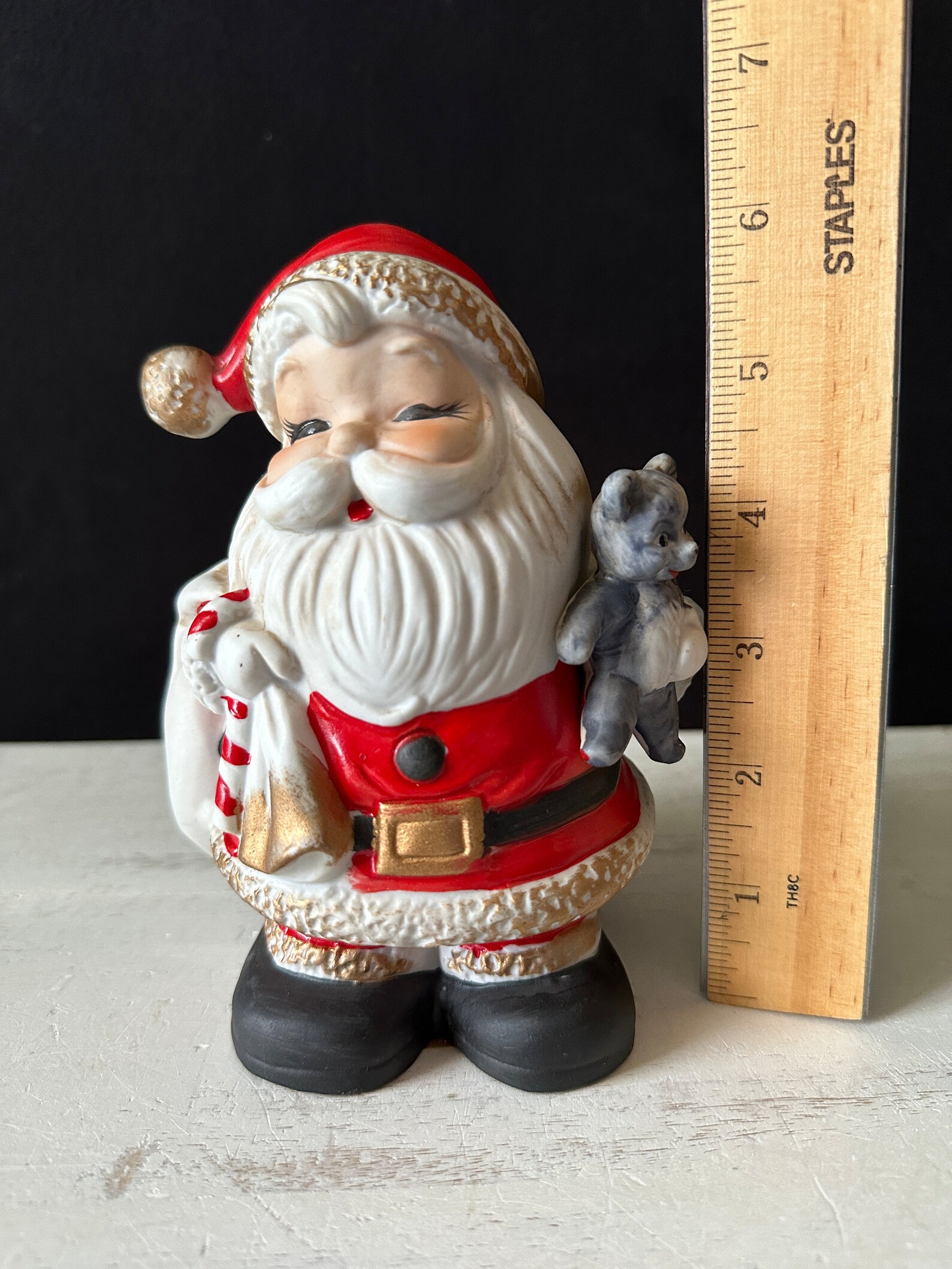 Vintage 1985 HOMCO Sweet Santa Claus 6 1/4'’ Coin Bank #5407 With ...
