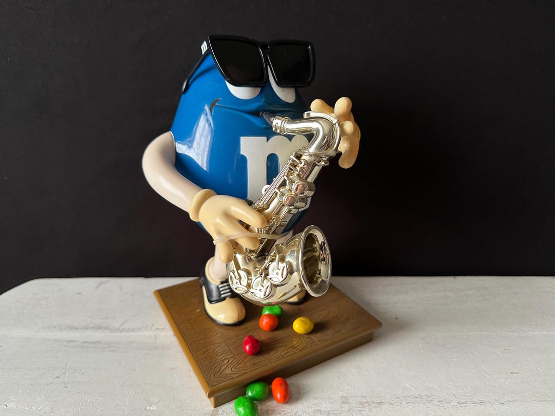 1998 M & M BLUES CAFÉ Candy Dispenser - Saxophone Player - Etsy