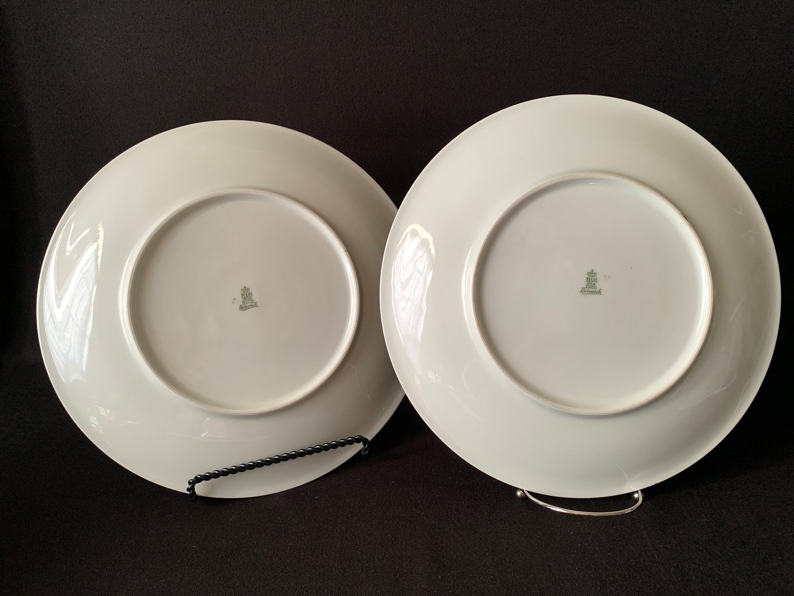 Two Modern Heinrich H&C Bavaria Germany Porcelain Plates - Etsy
