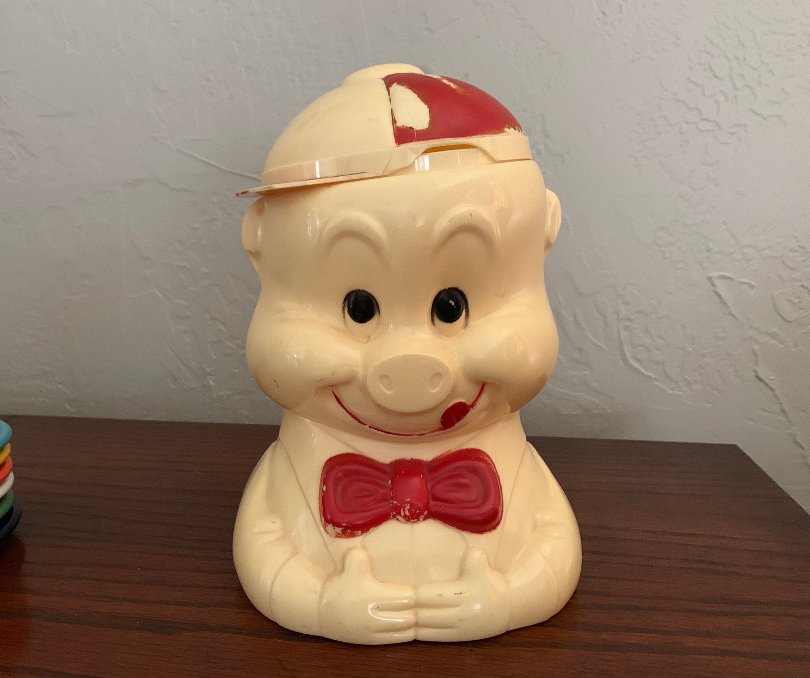 Vintage Alladin USA 1940s Plastic PADDY PIG Cookie Jar - Etsy