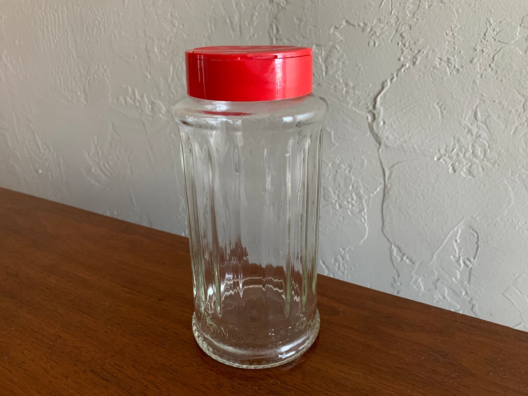 Vintage NUTRA SWEET Glass Sugar Shaker With Red Plastic Screw on Lid - Etsy