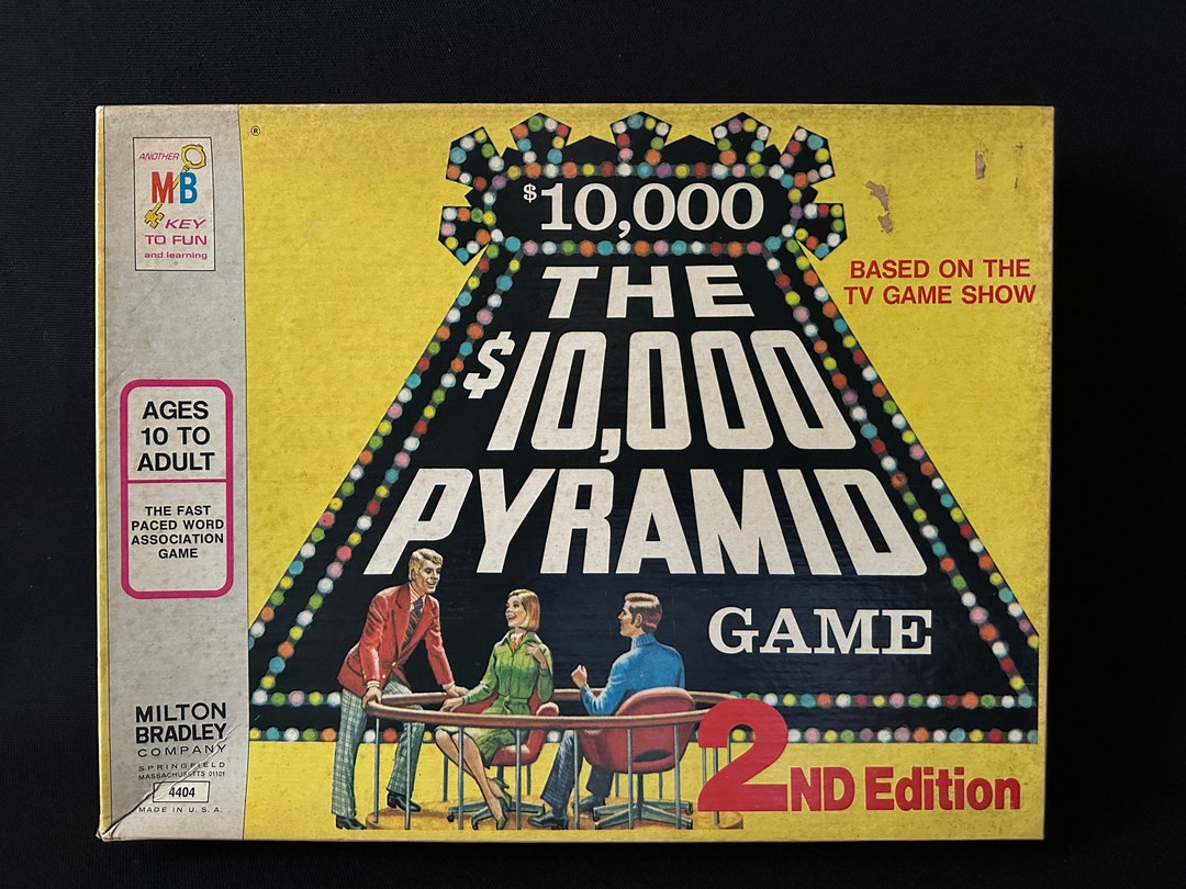 1974 Vintage 10,000 PYRAMID GAME by Milton Bradley – 2nd Edition – 100% ...