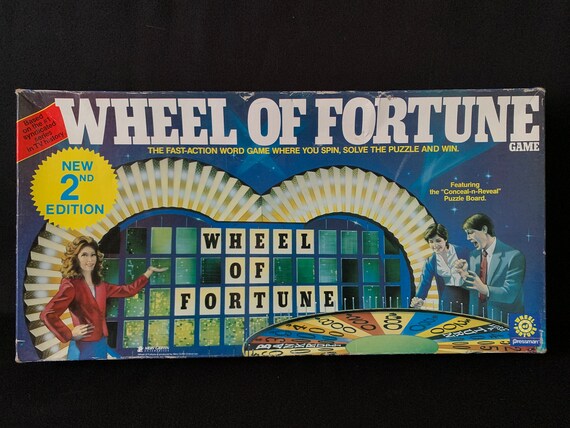 1985 Vintage Game wheel of Fortune 2nd Edition 99% Complete | Etsy