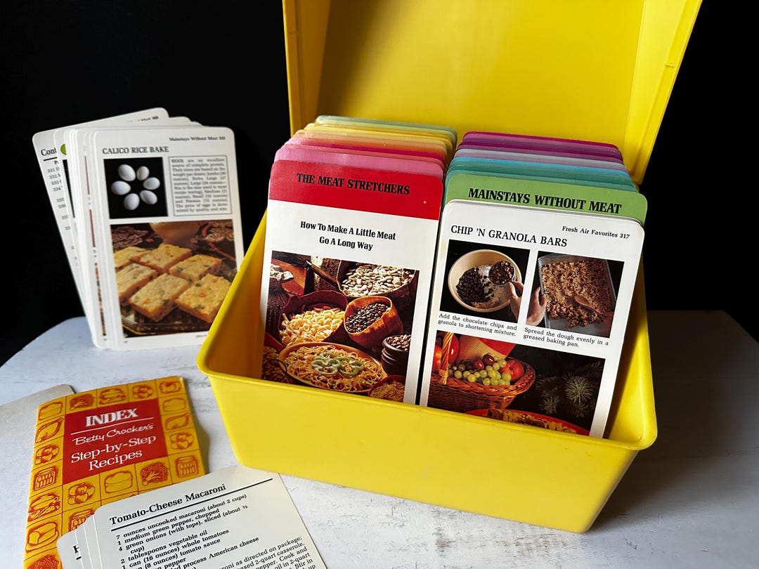 The BETTY CROCKER Recipe Card Library 1971 Complete With Index Booklet ...