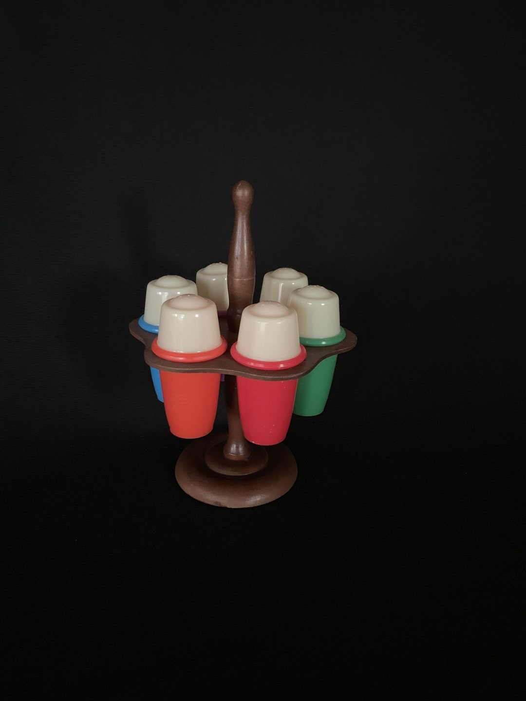 6 Colored Shaker-spice Rack – Tabletop - Etsy