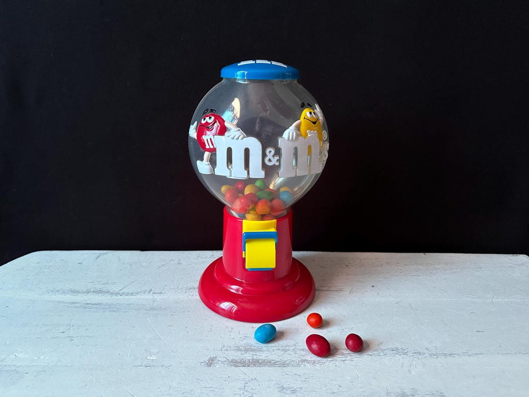 Vintage M&M Gumball Machine-style Candy Dispenser 1991 - Etsy