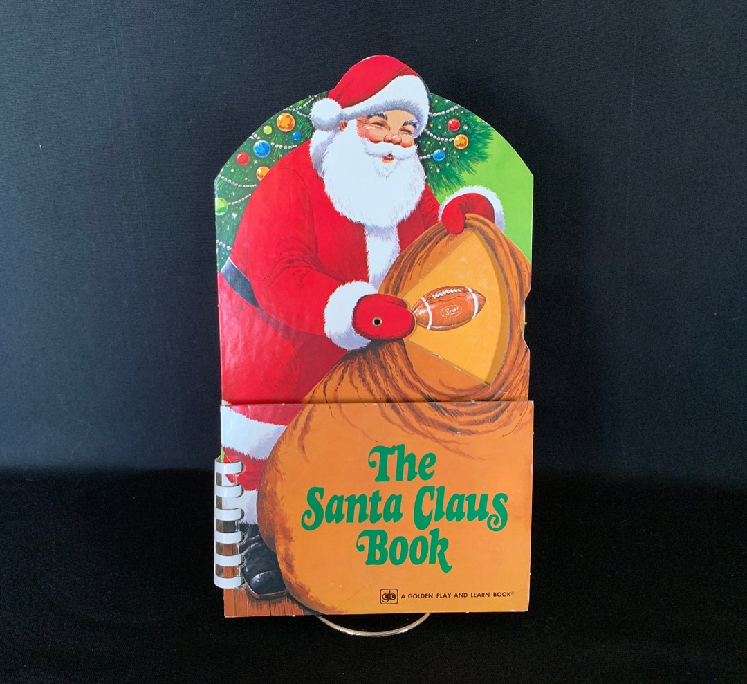 The SANTA CLAUS BOOK With Moving Wheel - Etsy
